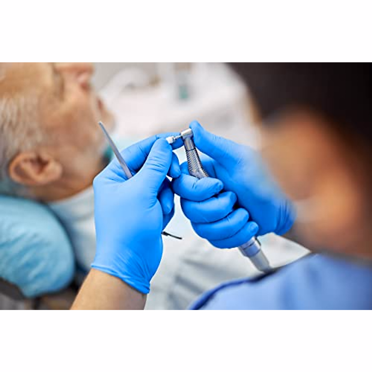 Cranberry USA CR3276 RevoSoft Nitrile Powder Free Exam Gloves, Disposable, 2.8 mil, Blue, Small (Pack of 300)