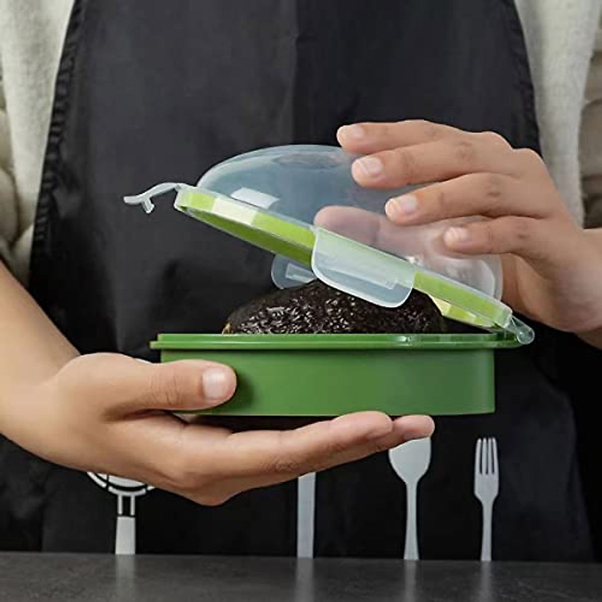 sappiedear Keeper for Avocado, Container Saver Holder for Avocado Storage Set Kitchen Tool (Pack of 1)