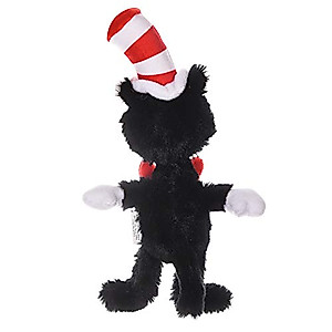 Dr. Seuss for Pets The Cat in The Hat Figure Plush Dog Toy | Small Dog Toys, 6 Inch Dog Toy The Cat from The Cat in The Hat | Red, White, and Black Stuffed Animal Dog Toy from Dr Seuss Collection