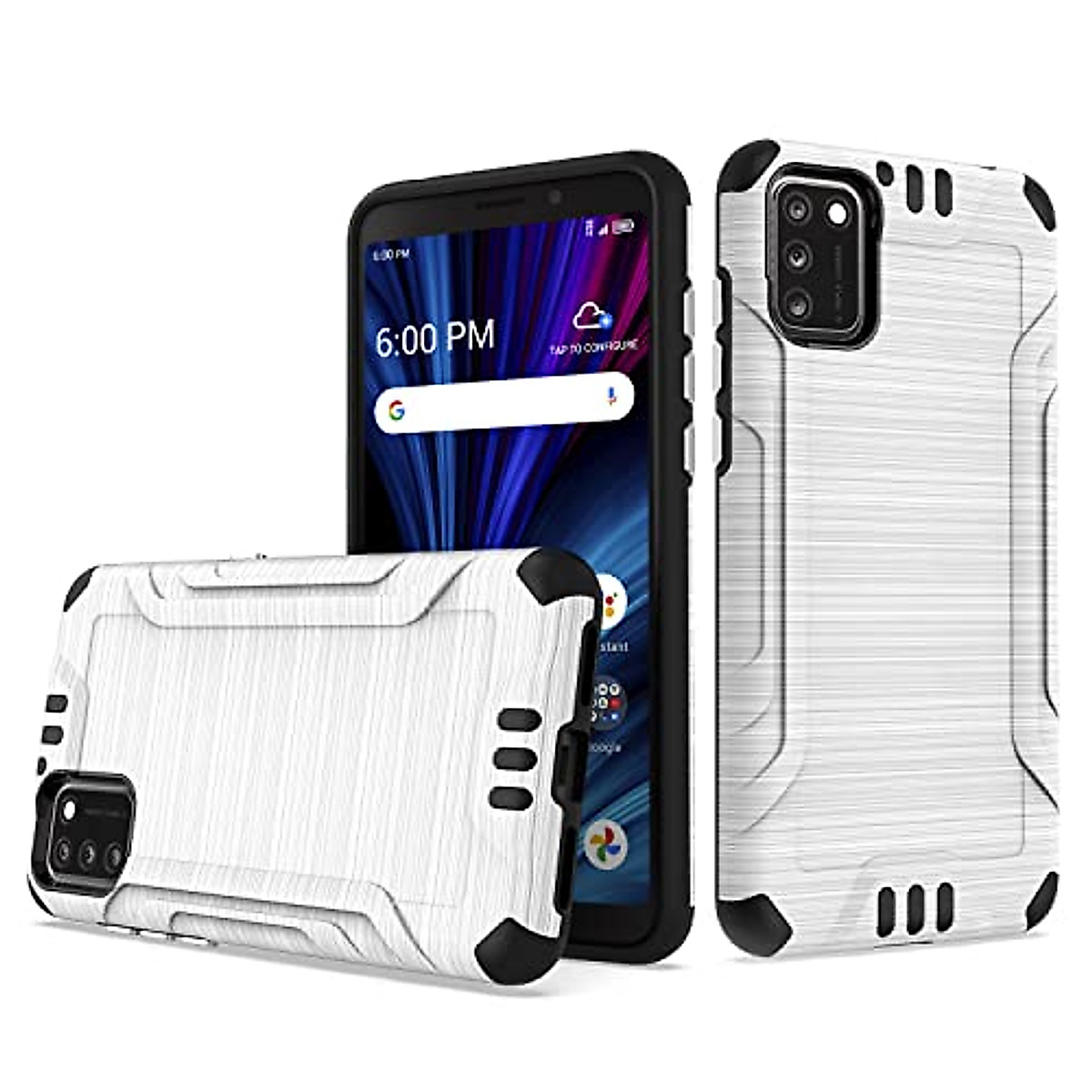 HRWireless Compatible for TCL A3X A600DL Phone Case 6.0" (X Version Only) TCL A3X Case with Premium Original Minimalistic Design for Shock Absorption, Accidental Drops, Scratches, Hybrid Unisex
