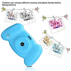 01 02 015 Kids Camera, 12MP Portable Multifunctional Digital Kids Camera Toys for Birthday Gift(Blue)