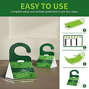 Carmelie Moth Traps, Pantry Moth Traps with Pheromones Prime, 5 Moth Traps for Meal Moth Killer, Sticky Glue Flies Pest Food and Cupboard Moth Killer, Hook Design for Indoor Kitchen Closet, Non-Toxic