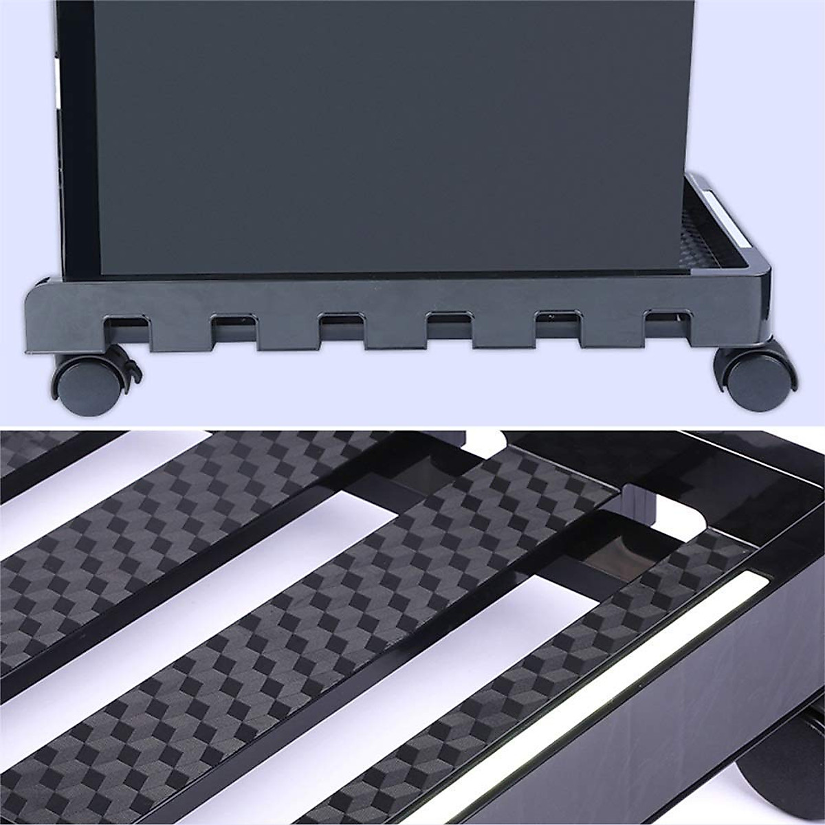 YGCBL Multifunction Portable Hand Trucks,Trolleyplastic Dolly Transport Roller Dollies Abs Plastic Cool Down Main Chassis Base Household Non-Slip 45Kg Capacity, 4 Colors,Red