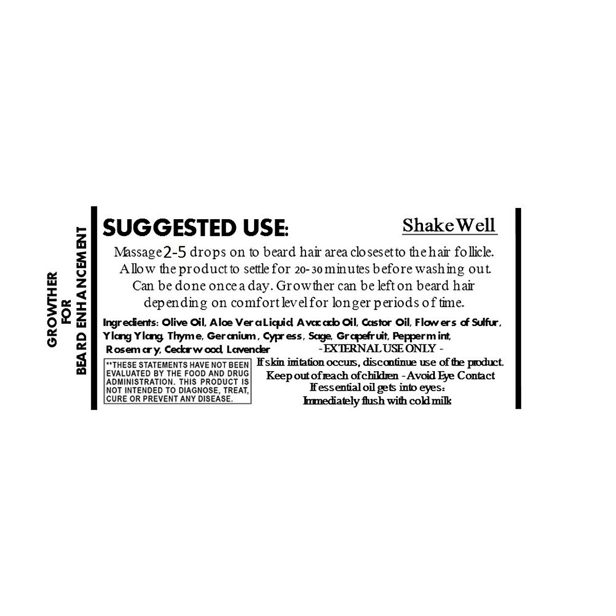 Beard Farmer - Growther XT Beard Oil (Extra Fast Beard Growth) All Natural Beard Growth Oil