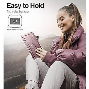 Dexnor Case for Samsung Galaxy Tab S7 FE 12.4 Inch (2021), [Built in Screen Protector & Kickstand] with Pen Holder Heavy Duty Shockproof Full Body Protective Cover for Galaxy S7 FE Case-Pink