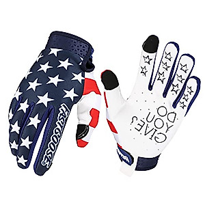 OUNIXUE Touchscreen Motorcycle Gloves for Men and Women,Full Finger Mountain Dirt Biker Gloves,Non-Slip MTB ATV BMX Road Racing,Biking,Riding Cycling Gloves,Motocross Bicycle Sports Gloves