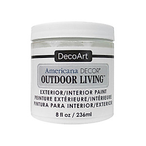Decoart PicketFence Americana Outdoor Living 8oz Picket Fence, 8 Fl Oz (Pack of 1), White