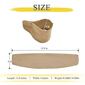 NICETOWN Thick Linen Strong Magnetic Curtain Tiebacks - Natural Decorative Curtain Ties Wide Straps Holdbacks for Modern Curtains (Burlap, 11.8 X 4 Inches, Set of 4)