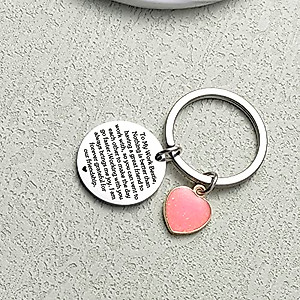 ZNOSVEI Work Bestie Keychain Coworker Gift Retirement Key Ring Colleague Jewelry Subordinate Gift, Work Bestie Keychain, Standard