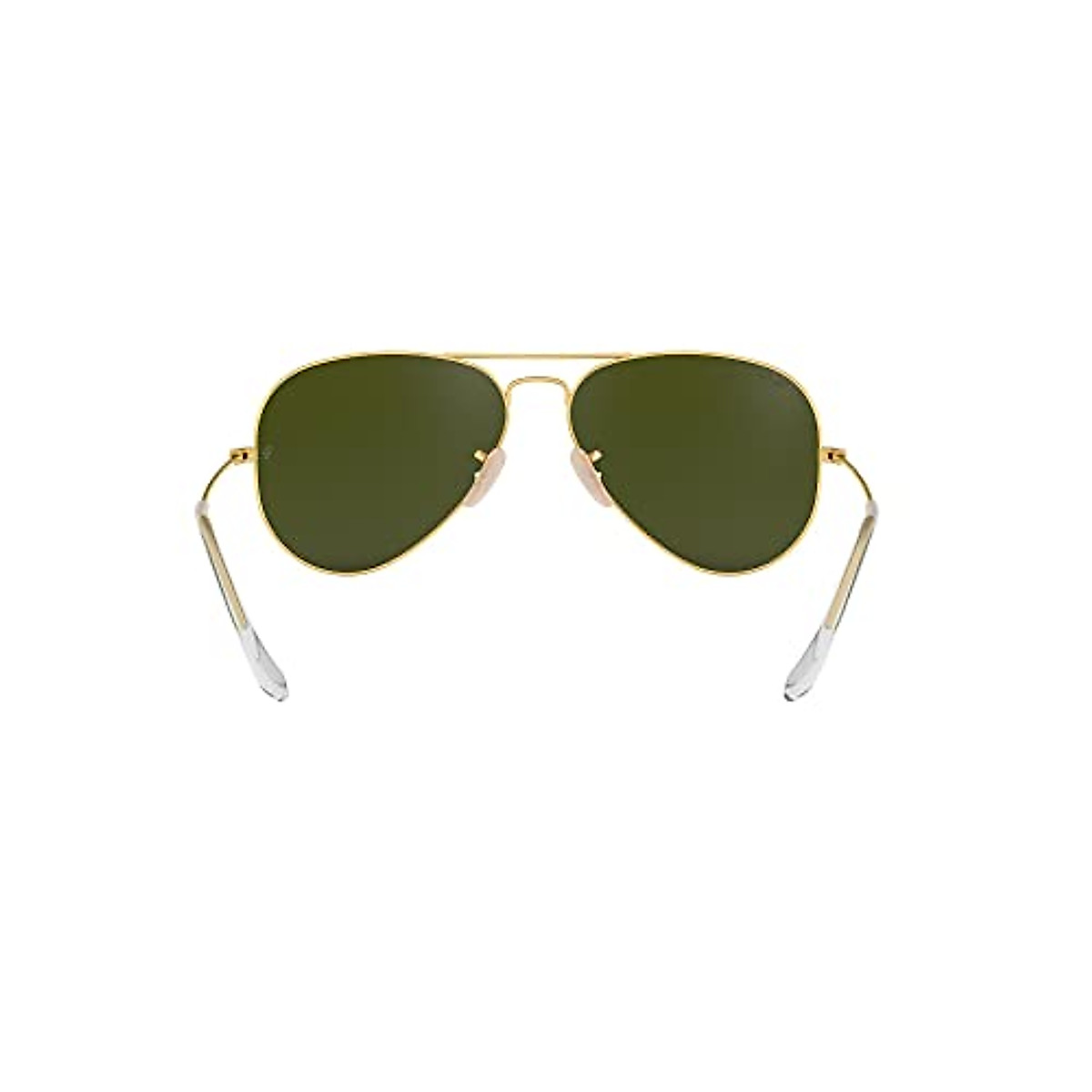 Ray-Ban RB3025 Classic Aviator Sunglasses, Matte Gold/Green Mirrored Fuchsia, 58 mm