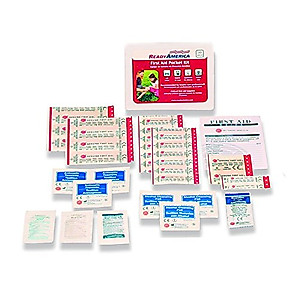 Ready America 70280 72 Hour Emergency Kit, 2-Person, 3-Day Backpack, Includes First Aid Kit, Survival Blanket, Portable Preparedness Go-Bag for Camping, Car, Earthquake, Travel, Hiking, and Hunting, Red