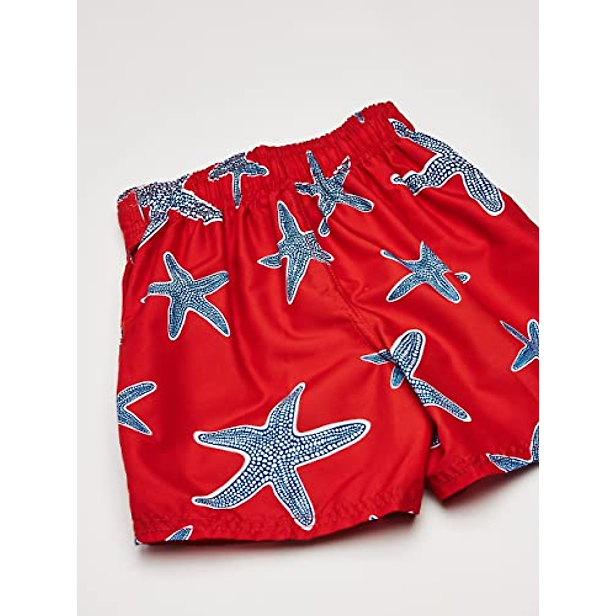 Kanu Surf Boys' Reflection Quick Dry UPF 50+ Beach Swim Trunk, Starfish Red, 10/12