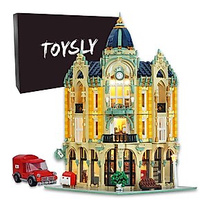 TOYSLY Street Corner Post Office MOC Building Blocks and Engineering Toy, Construction Set to Build, Model Set and Assembly Toy for Teens and Adult 4004Pieces