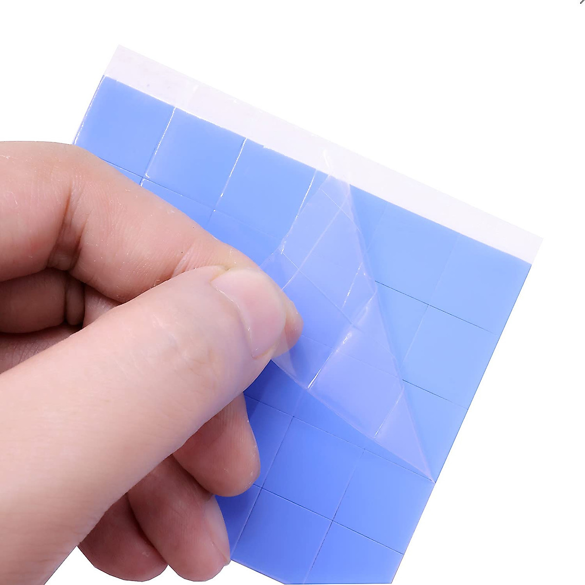 SIXQJZML 30Pcs 15x15x1mm Soft Silicone Thermal Conductive Pads Heatsink IC Chipset Northbridge for CPU GPU Heatsink