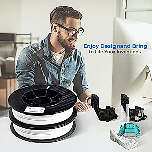 PVA Filament, Water Soluble Support 3D Printer Filament 1.75mm 0.5KG Spool for 3D Printers, Natural