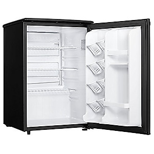 Danby DAR026A1BDD-6 2.6 Cu.Ft. Mini Fridge, Compact Refrigerator for Bedroom, Office, bar, countertop, E-Star Rated in Black