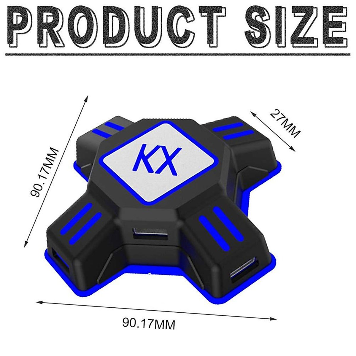 Voltage converter-Travel plug adapter, for Switch /PS4/PS3 Chargers KX USB game controller converter keyboard mouse switch