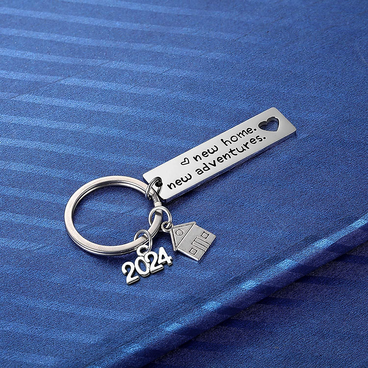 New Home Keychain 2024 Housewarming Gift for New Homeowner House Keyring Moving in Key Chain New Home Owners Jewelry from Real Estate Agent