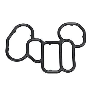 Aramox Oil Cooler Gasket, Engine Oil Filter Housing Gasket 15302‑RDV‑J00 Rubber Replacement for Accord Odyssey Acura RDX