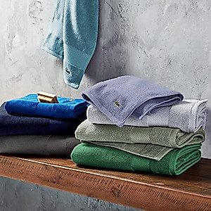 Lacoste Heritage Supima Cotton Bath Sheet, Light Denim, 35" x 70"