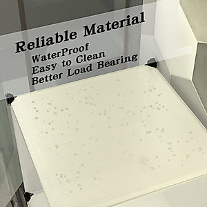 Homywish Cube Storage Organizer 6-Cube Closet Storage Shelves with Wooden Hammer DIY Closet Cabinet Room Storage Bookshelf Plastic Square Organizer Shelving for Home, Office, Bedroom, White…