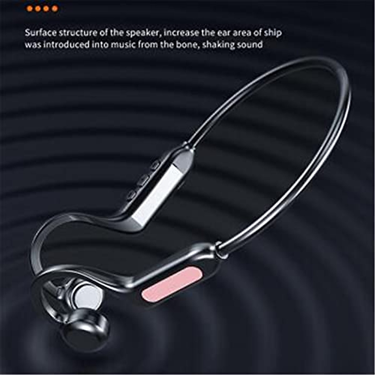 Onlyliua Wireless Bluetooth Headset, B𝚘ne Conduction Waterproof Headphones, LED Power Digital Display, Hi-fi Stereo Sound, Low Latency, Active Noise Reduction, for Sport Gaming
