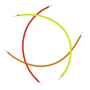 DC3V 130/300mm Flexible Filament LED Filament Edison Bulb LED Bead Diodes Light Accessories,Warm Light,2200K(300mm,red)