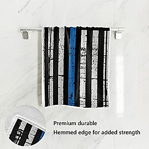 Thin Blue Line Police Flag Hand Towel 30 x 15 in