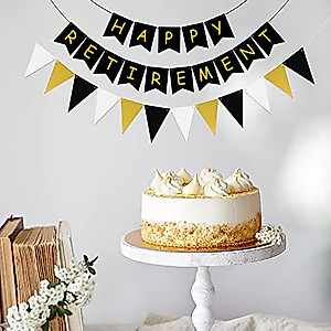 BIEUFBJI Happy Retirement Banner Retirement Theme Party Decorations Kit Retirement Party Decorations for Men Women