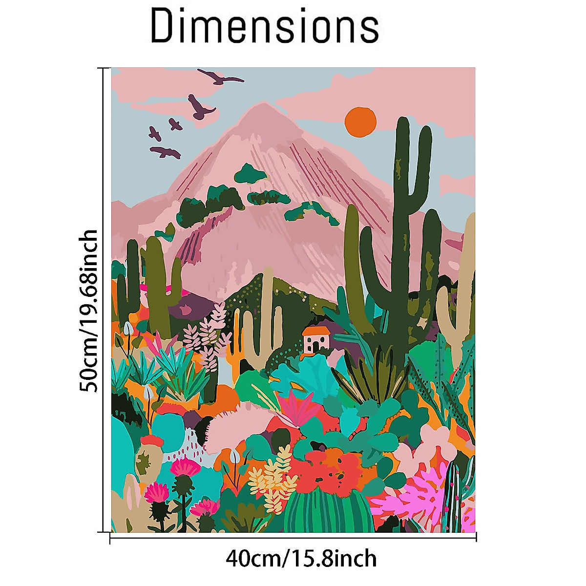 DIY Paint by Number for Adults Beginner, Painting by Numbers Kits for Adults, Paint Kits,Canvas Gifts,Arts Crafts for Home Decor（16 * 20）