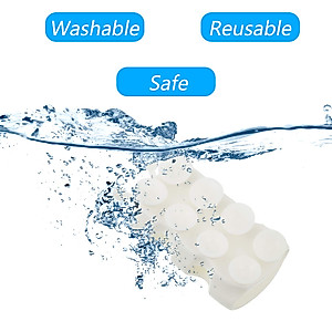 Riakrum 4 Pieces Silicone Shower Bracket Shower Head Holder, Shower Head Suction Cup Holder Silicone Relocatable Wall Shower Head Holder Without Drilling Adhesive Mount Bracket for Kid Adult