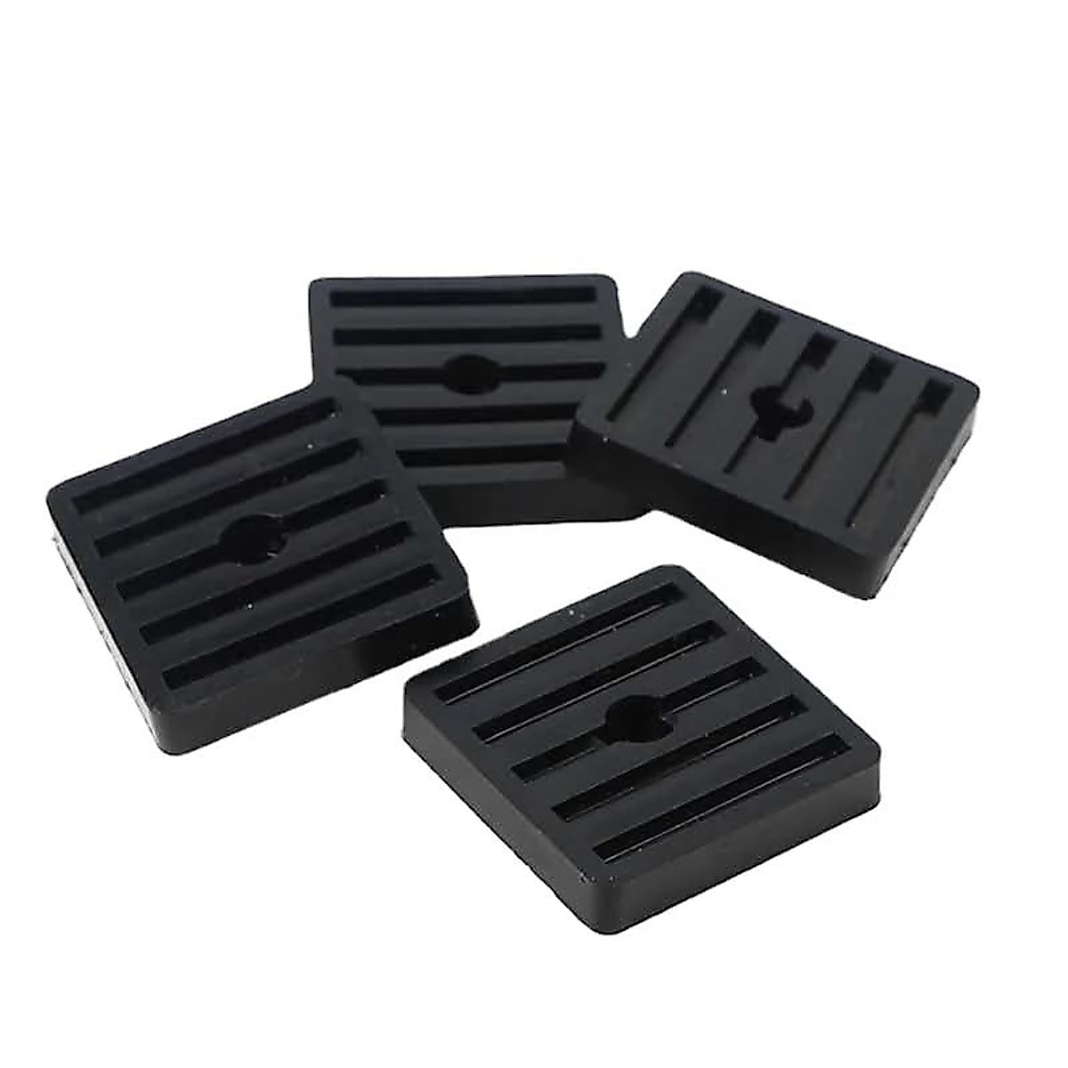 RecDec 4 Pack Mini Split Anti-Vibration Pads Wall Mounting Bracket Isolator Rubber Pad Damper Shock Absorbing Feet for Ductless Air Conditioner Heat Pump System Outdoor Condenser Unit A/C HVAC