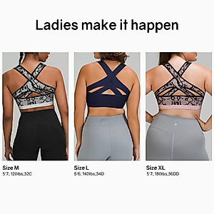 MOVINOW Sports Bra Seamless Medium Impact Longline Sports Bras for Women Yoga Bra Workout Removable Cups 3 Pack M