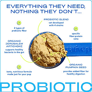 Native Pet Probiotic for Dogs - Vet Created Powder Digestive Issues Dog Probiotics + Prebiotic Bone Broth 232 Gram 6 Billion CFU - Dog Supplies - Powder Prebiotics and Probiotics Dogs Love! (32.8 oz)