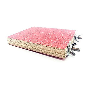 Hypeety Colorful Bird Perch Stand Platform for Parrot Macaw African Greys Budgies Parakeet Cockatiels Natural Wood Paw Grinding Clean Cage Toy (Random Color)(B)