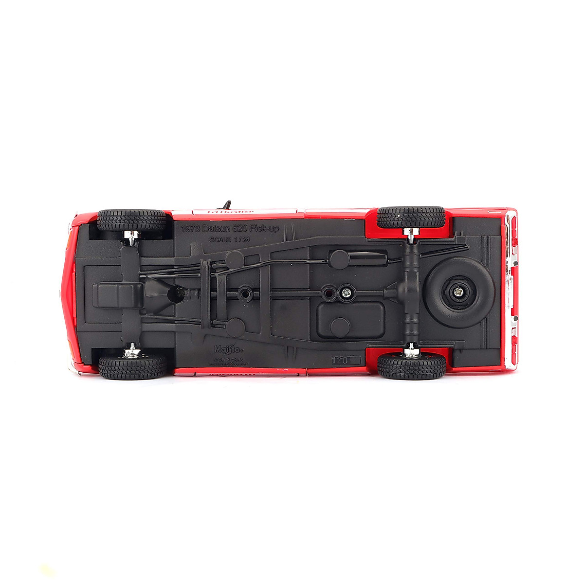 Maisto Datsun 620 Pickup (1973) 1:24 Scale Model Car Opening Doors 20 cm Red (531522)