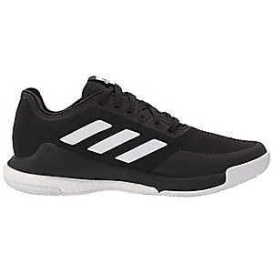 adidas Women's Crazyflight Volleyball Shoe, Black/White/Black, 8