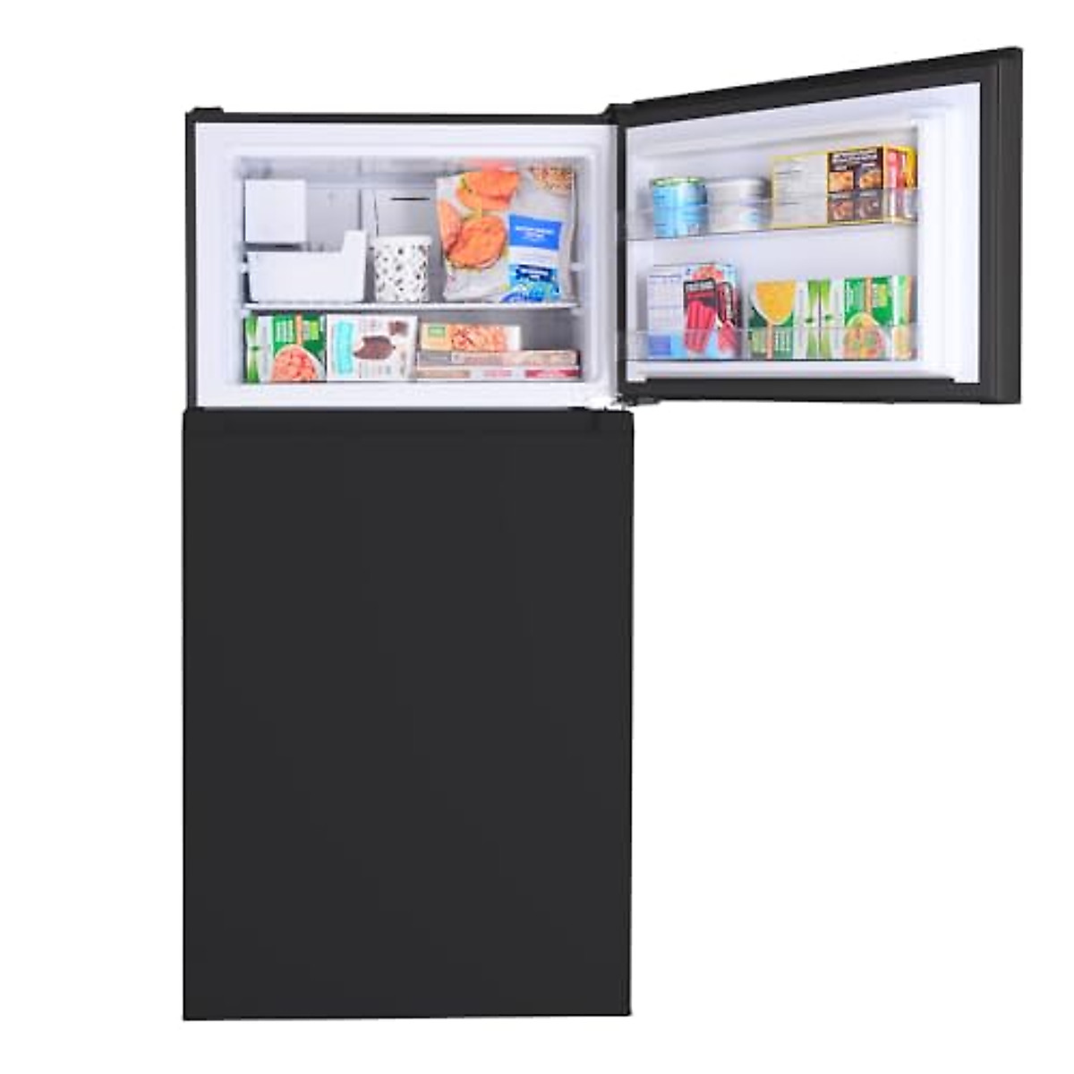 Kenmore 30 in. 18.1 cu. ft. Capacity Refrigerator/Freezer with Adjustable Glass Shelving, Humidity Control Crispers, Ice Maker, ENERGY STAR Certified, Black