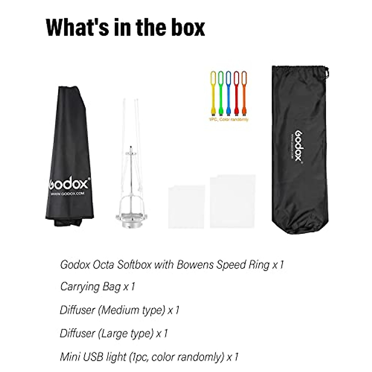 Godox 47" Octagon Softbox Kit | Pro Photography Lighting