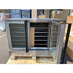 Commercial Convection Oven, 240V Single Phase, 20,000Watt, Double Deck, 4 Caster Wheel, Restaurant Kitchen Bakery