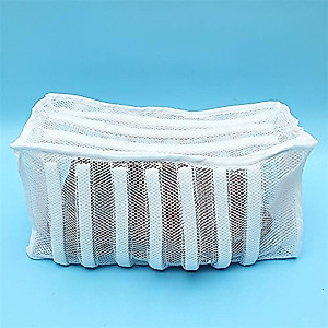 TanQiang Zippered Laundry Footwear Mesh Wash Bag Sneaker Washer Dryer White Shoes Clothes Washing Bag Home Cleaning Storage Tool Supplies