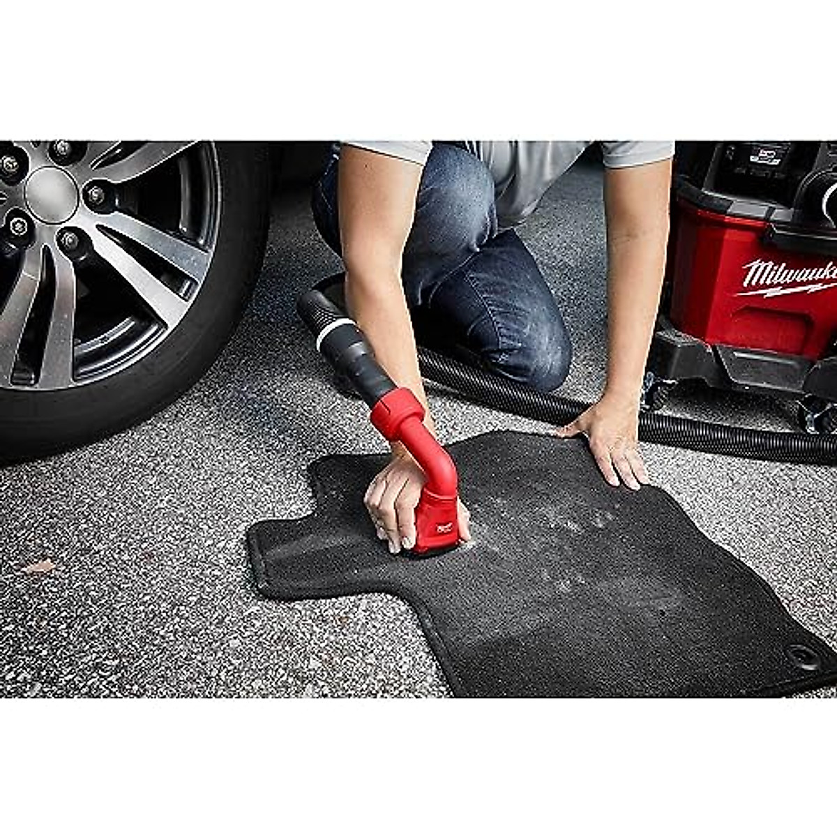 Milwaukee Air-Tip Shop Vac Swiveling Palm Brush Wet/Dry Vac Brush Kit 5 pc