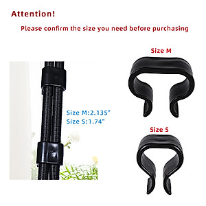 SUQ I OME Pack of 10 Outdoor Patio Garden Wicker Rattan Furniture Aligment Sofa Rattan Chair Fastners Clip Sectional Connector - Non Slip (1.74 inches,Small)