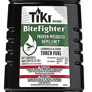 TIKI Brand BiteFighter Mosquito Repellent Torch Fuel for Outdoors, 128 oz, 1221121