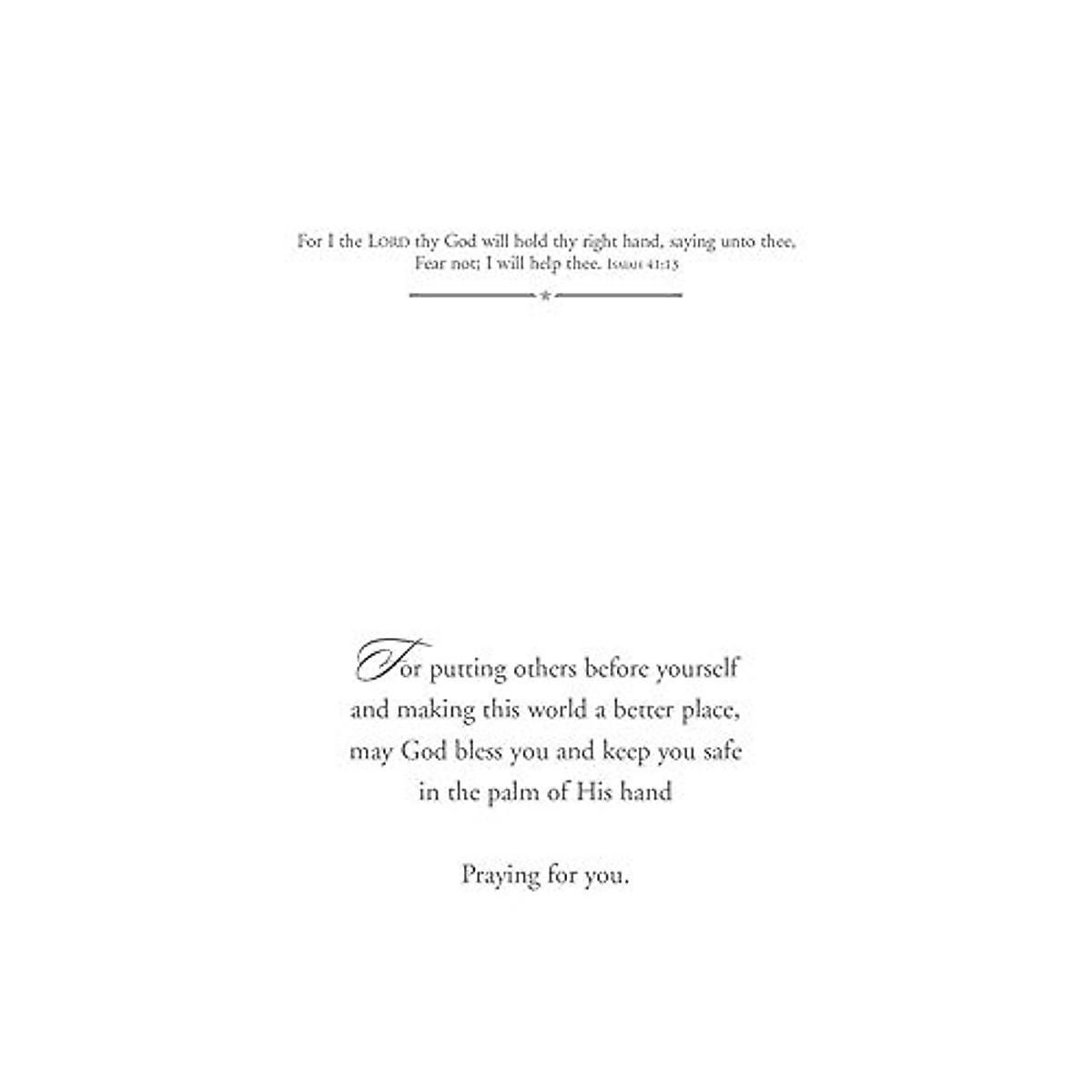 For Your Service - Thank You Greeting Cards - Blank - NIV Scripture - (Box of 12)