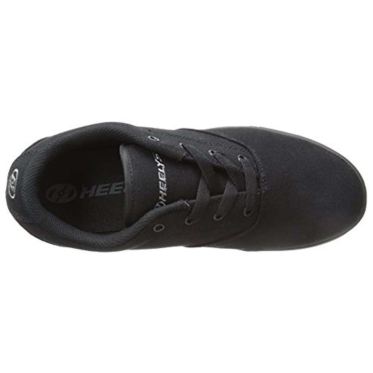 Heelys Launch-K Skate Shoe, Black Canvas, 3 M US Little Kid