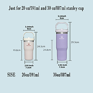 NETRIWOW Replacement Flip Tumbler Lid for Stanley 20oz And 30oz IceFlow Flip Tumbler(Pink)