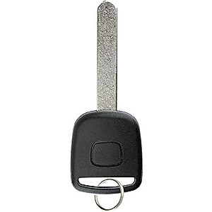 KeylessOption Replacement Chip Transponder Blank Car Ignition Key Blade for Acura Honda