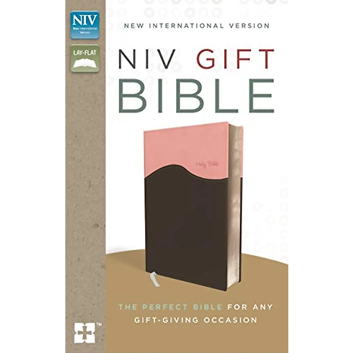NIV, Gift Bible, Leathersoft, Pink/Brown, Red Letter Edition