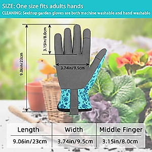 Long Gardening Gloves for Women Thorn Proof, Comfortable Soft Leather Garden Gloves for Gardening, Cleaning, Digging